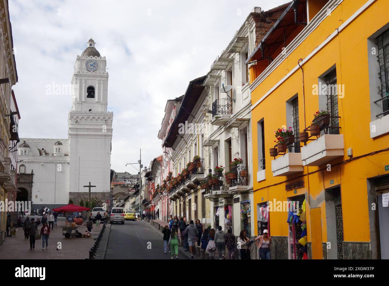 downtown, Quito, Ecuador, South America, UNESCO World Heritage Site ...