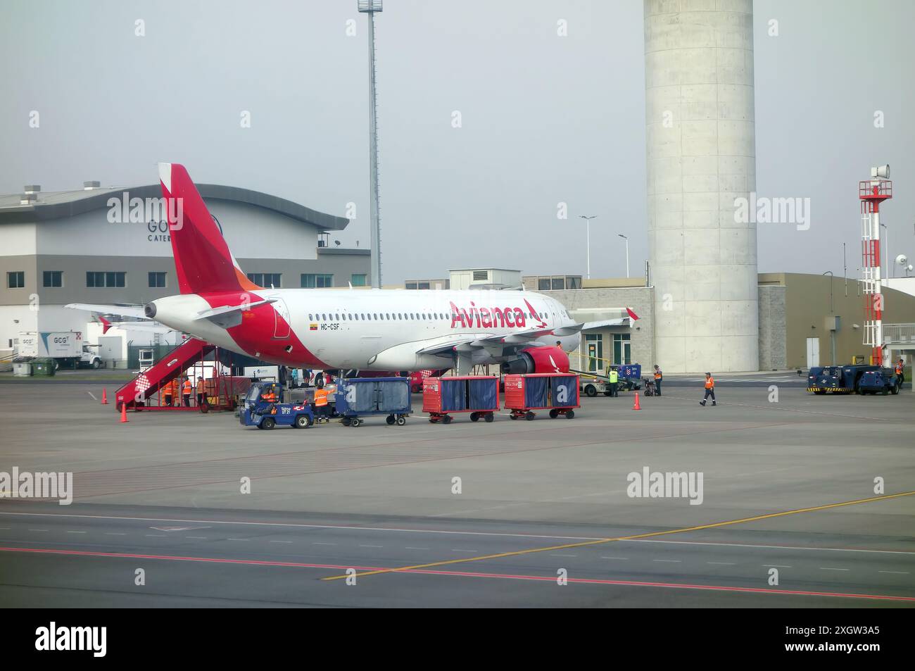Avianca, airplane, Mariscal Sucre International Airport, Quito, Ecuador ...