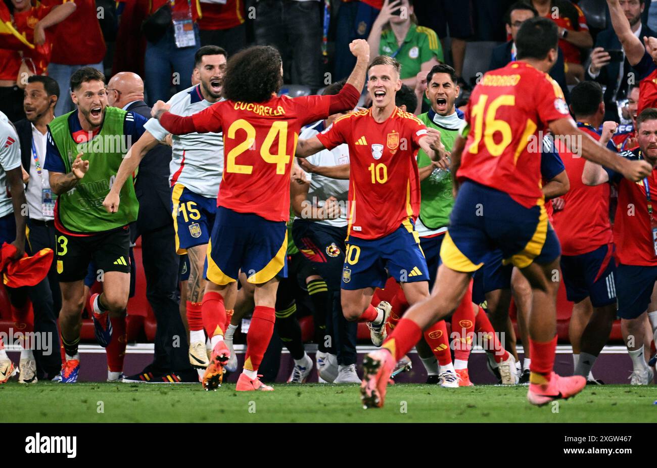 Fussball, Europameisterschaft, EURO 2024, Halbfinale, Allianz Arena ...