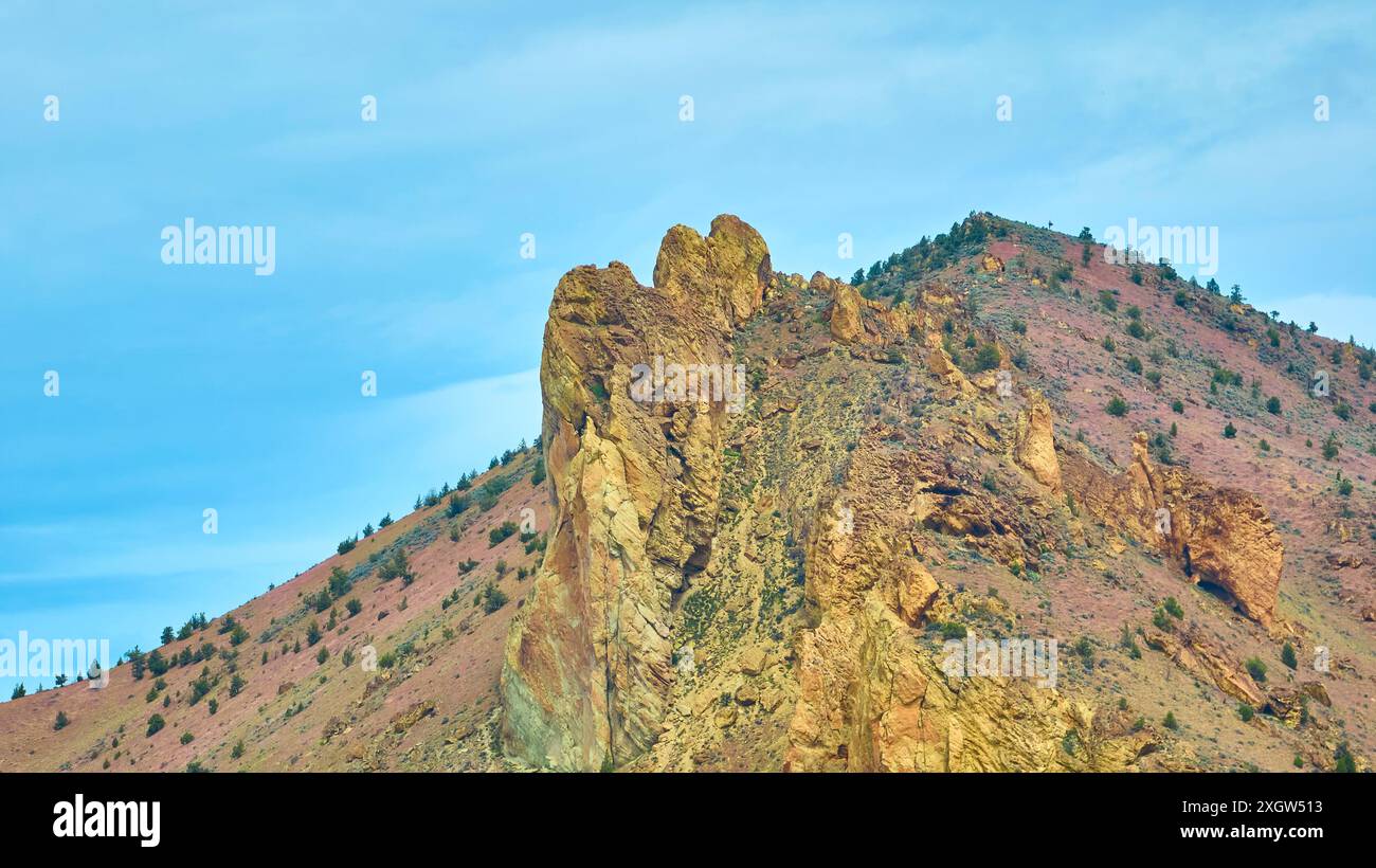 Aerial View of Craggy Rock Formation in Smith Rock State Park Stock ...