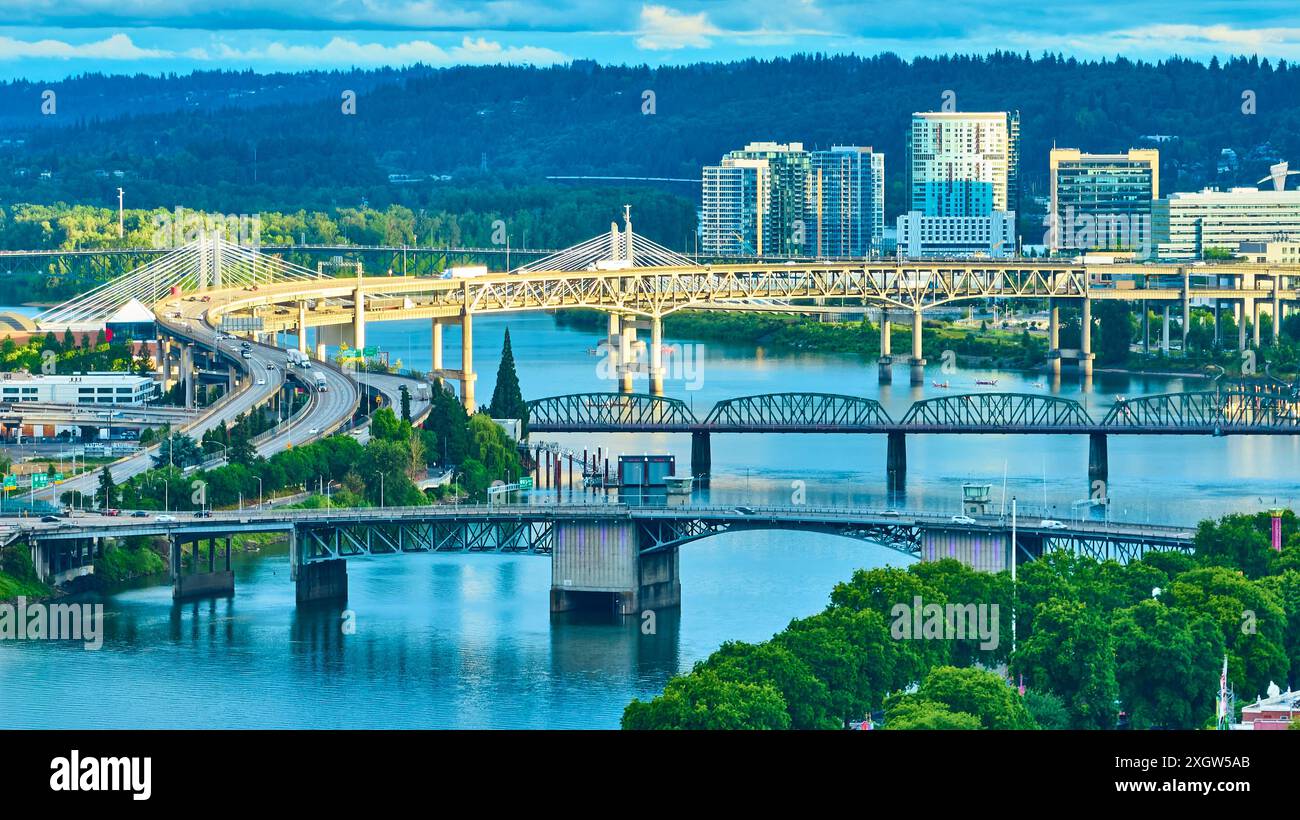 Portland waterfront panoramic hi-res stock photography and images - Alamy