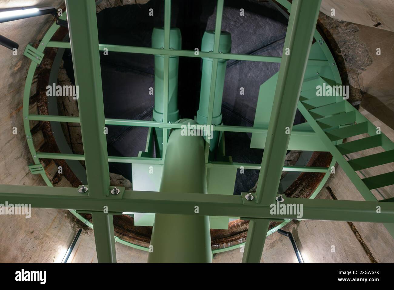 Reconstruction of central turret with two guns at Fort van Liezele ...