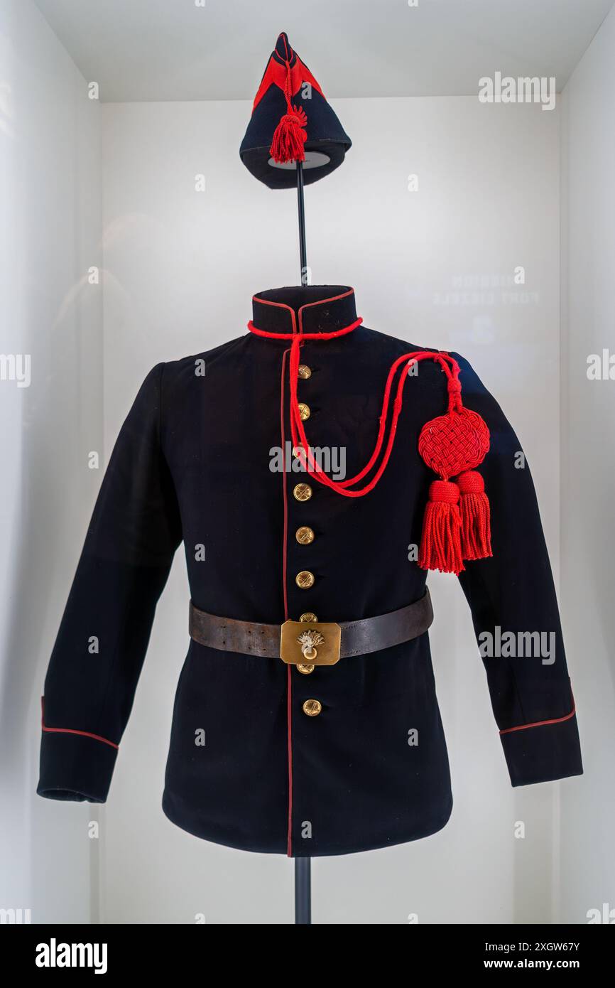 Belgian WW1 artillery dress jacket at Fort van Liezele, fortress of the ...