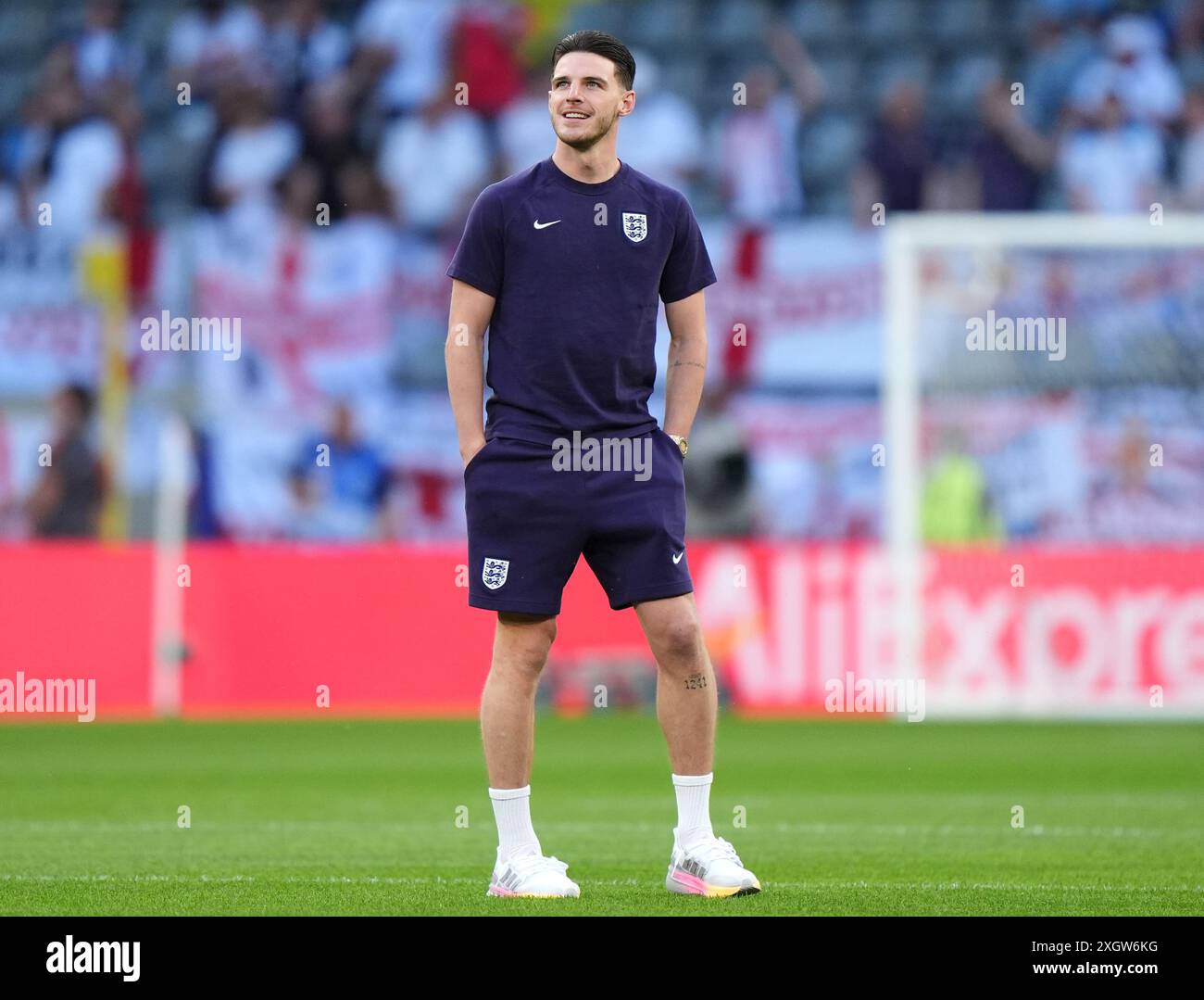 England's Declan Rice ahead of the UEFA Euro 2024, semi-final match at ...