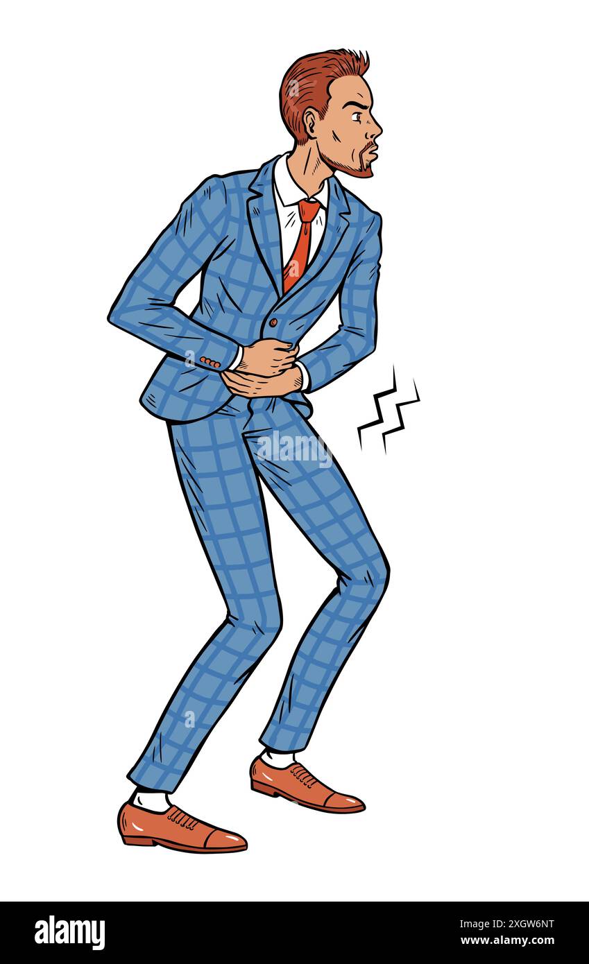 Health problems abdominal pain Stock Vector Images - Alamy