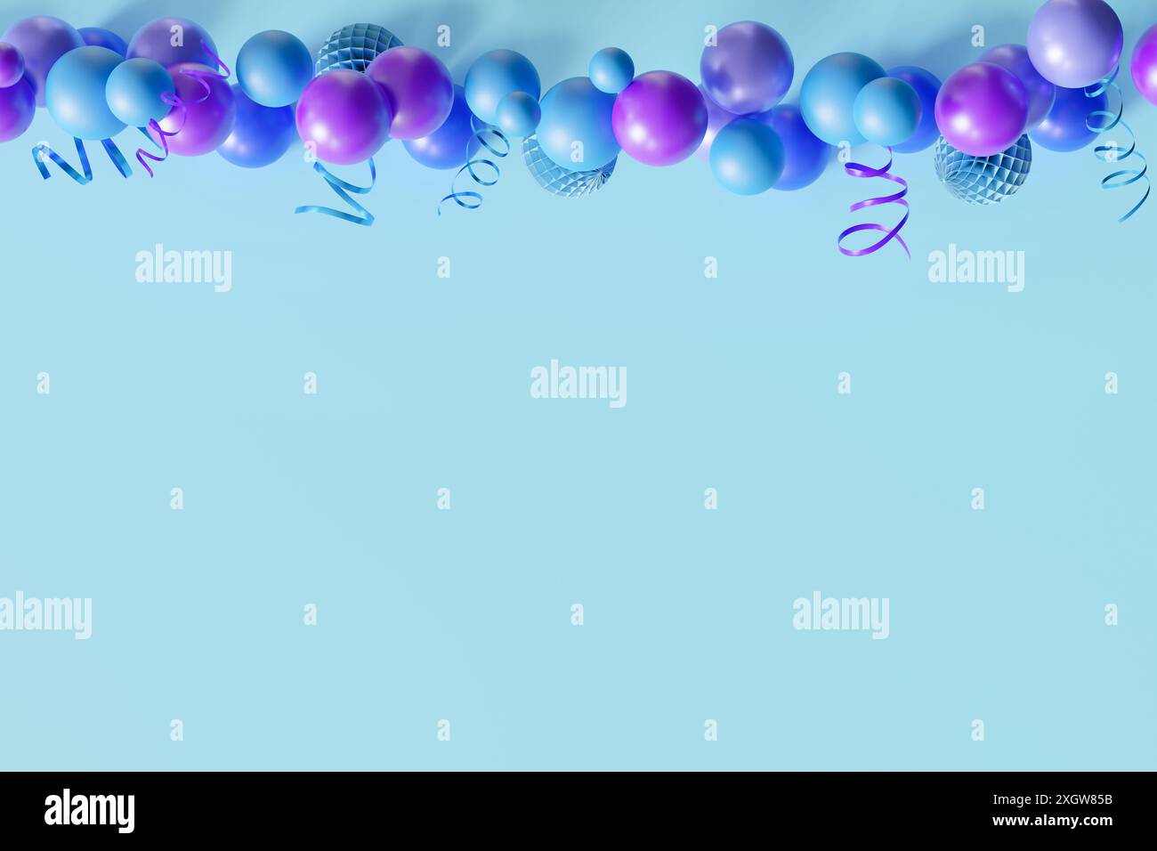 Stripe Boy Birthday Invitation Background