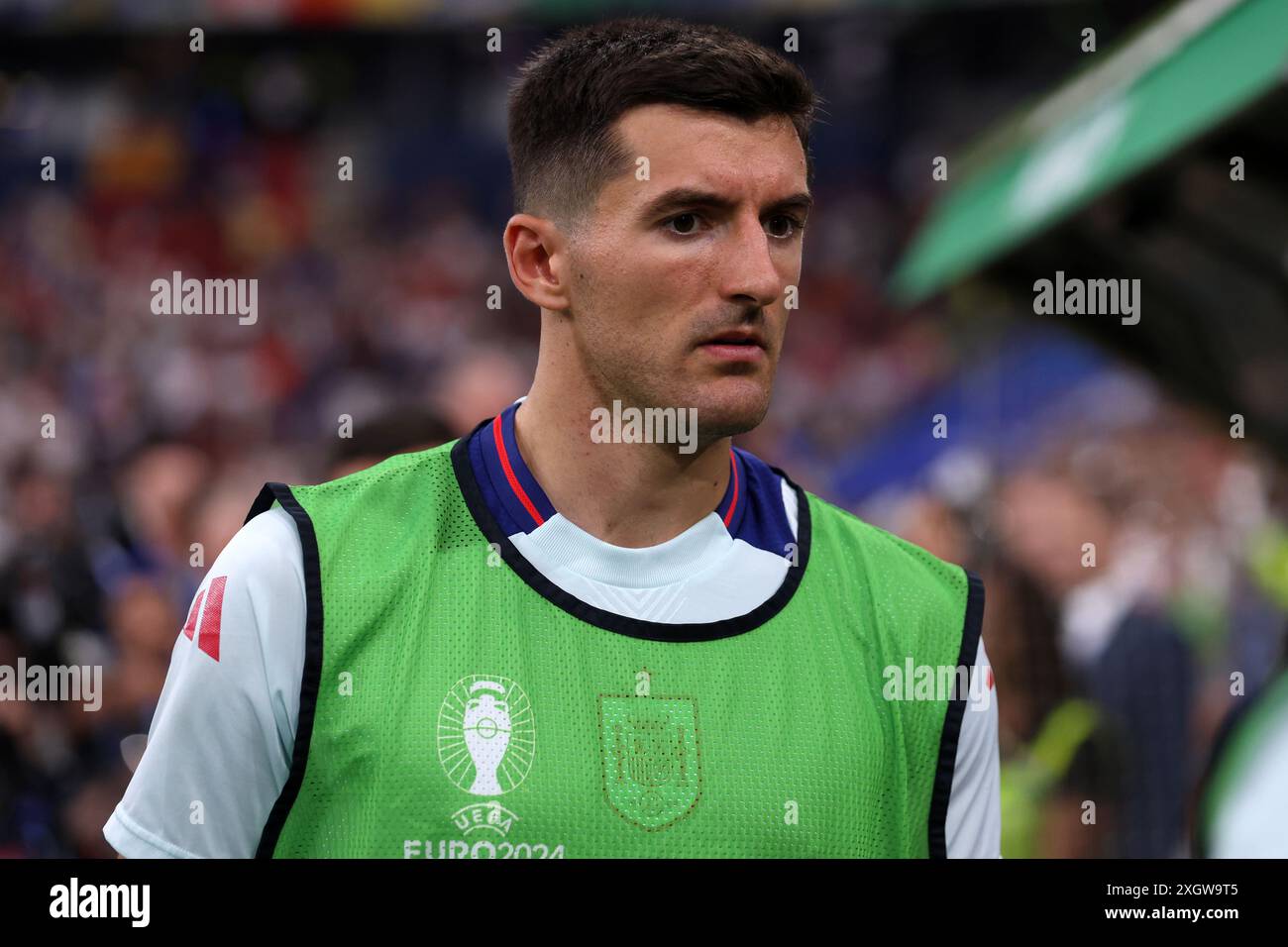 Munich, Germany. 09th July, 2024. Daniel Vivian of Spain looks on ...