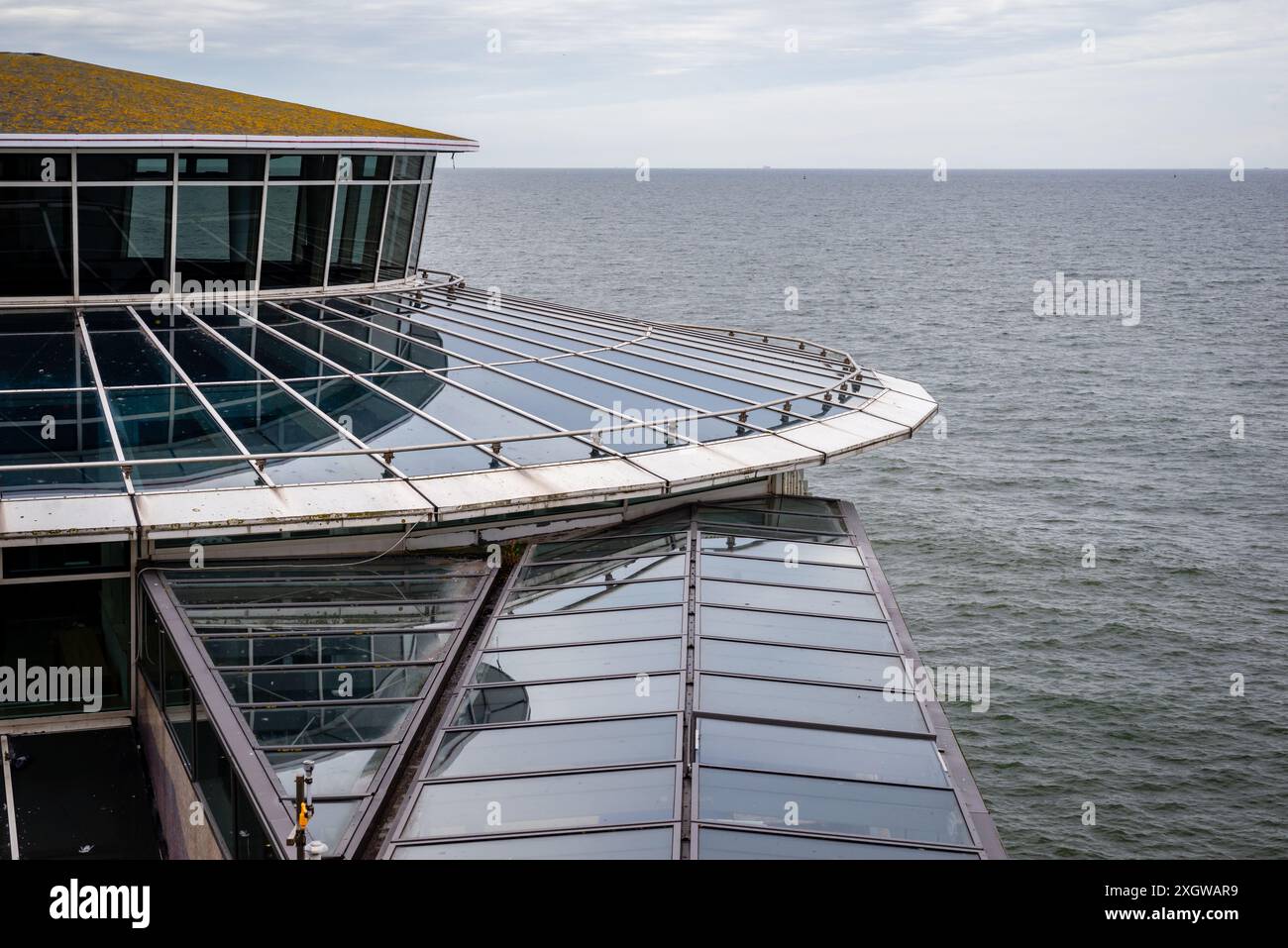 08.07. 2024, The Hague, Netherlands, Pier Strandweg, beach resort on ...