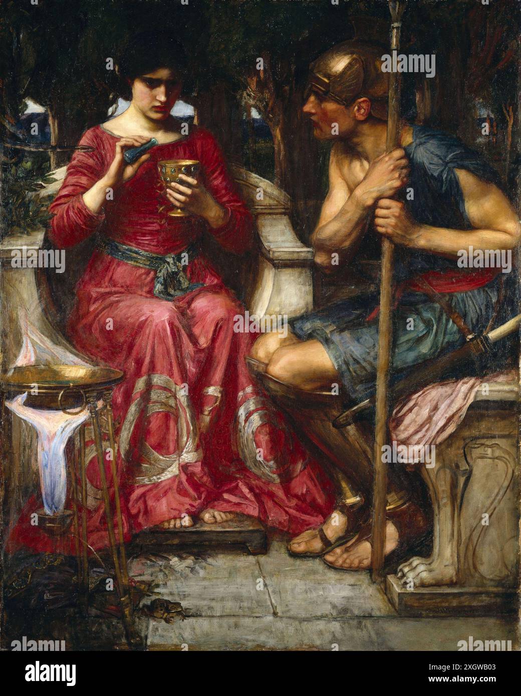 Jason and Medea - as depicted by John William Waterhouse, 1907 Stock ...