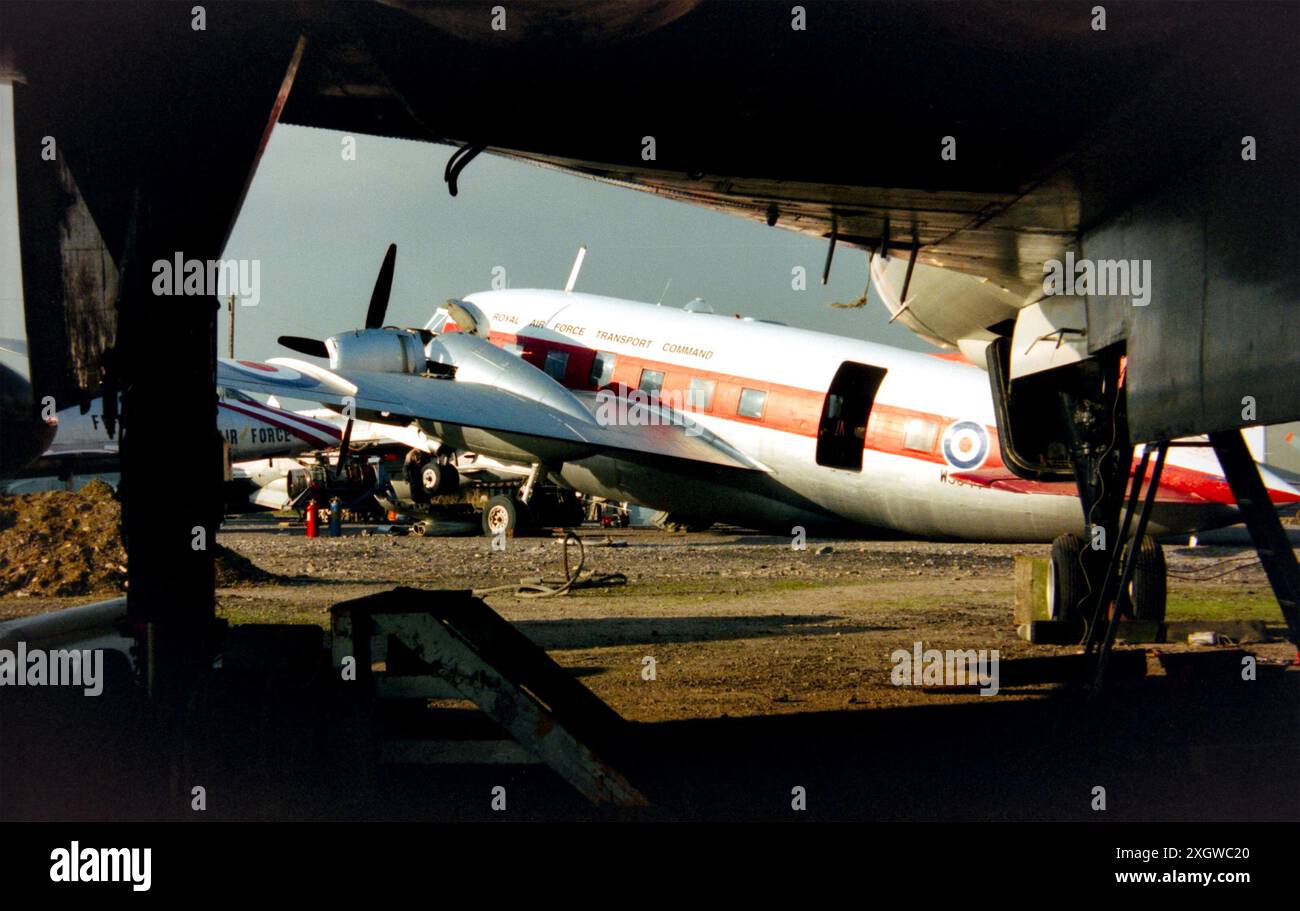 Vickers 668 Varsity T.1 WJ944 transport aircraft being scrapped at the ...