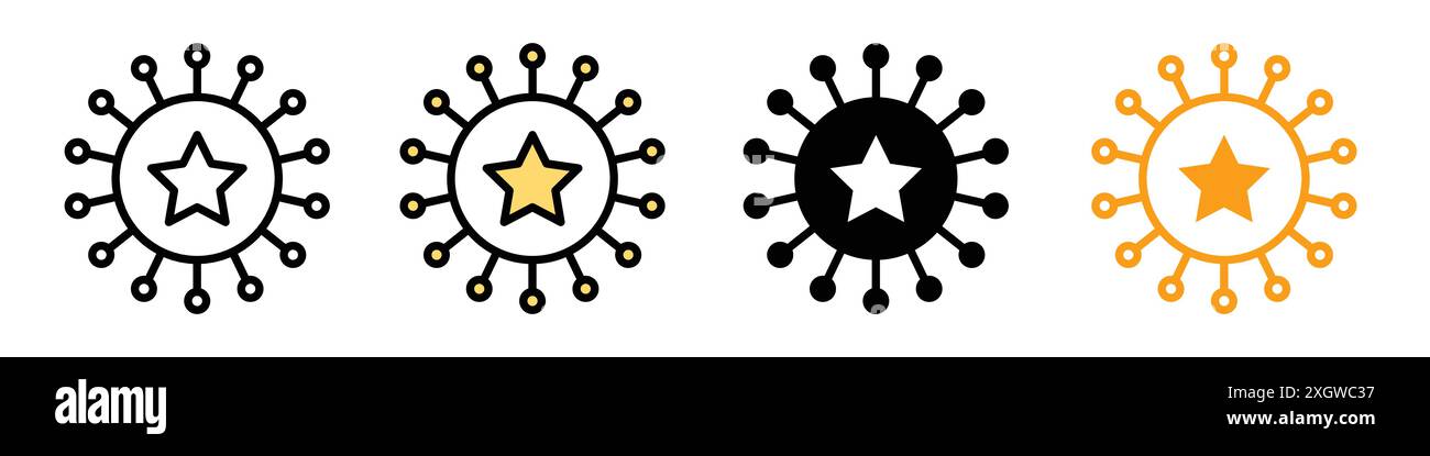 Additional skills icon logo sign vector outline in black and white ...