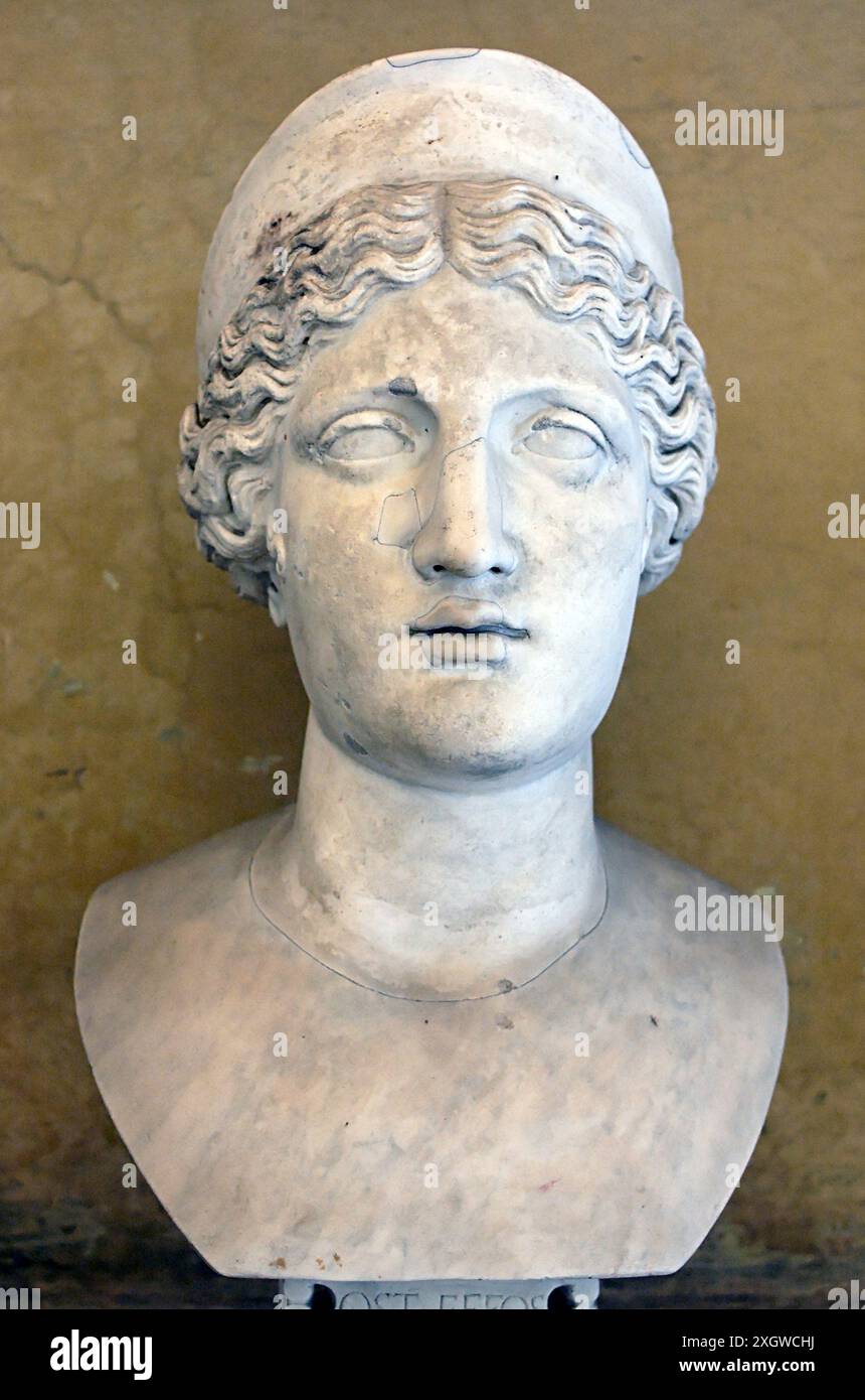Roman copy of a Greek 5th century Hera of the "Barberini Hera" type ...