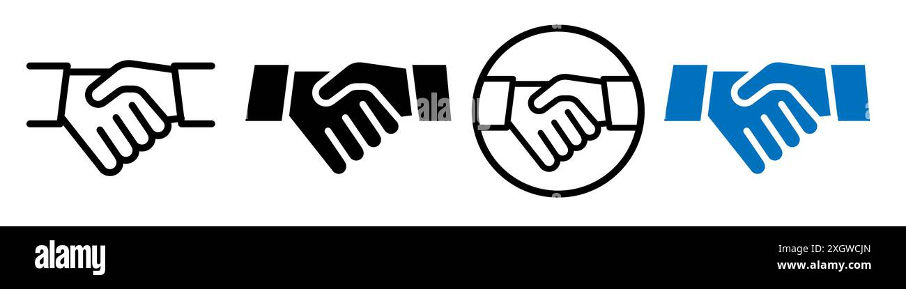 Collaborative icon logo sign vector outline in black and white color ...