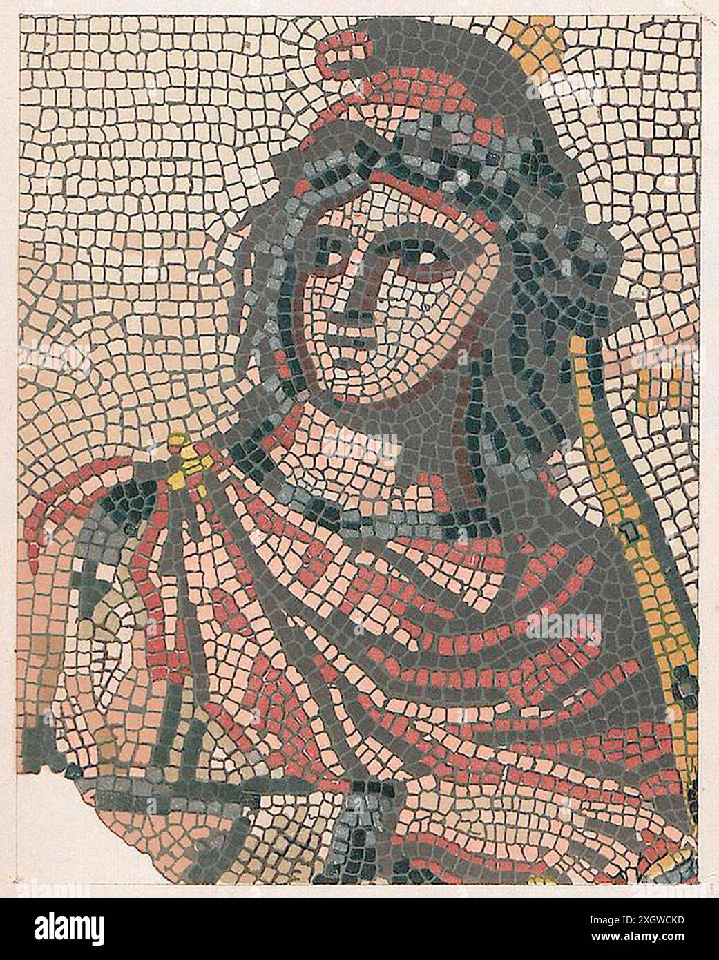 Orpheus mosaic at Dominican Museum, Rottweil, Germany, 2nd c. AD Stock ...