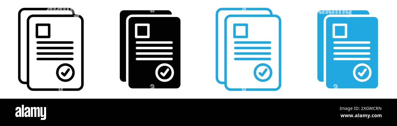 Documents logo Stock Vector Images - Alamy