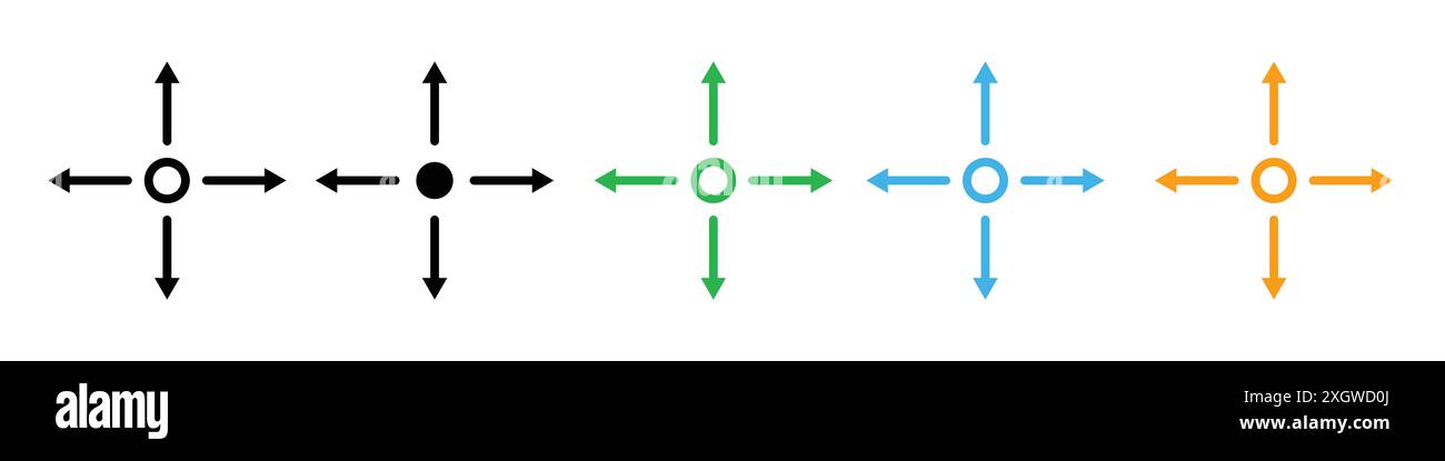 Flexibility icon logo sign vector outline in black and white color ...