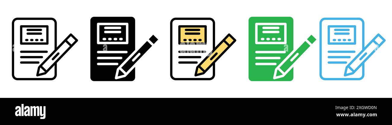 Feedback form icon logo sign vector outline in black and white color ...