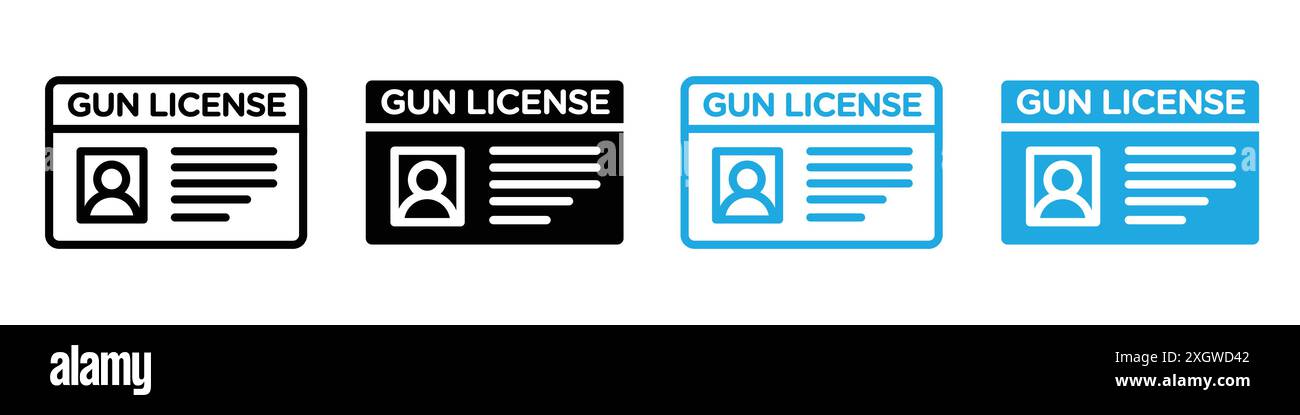 Police firearm licence Stock Vector Images - Alamy