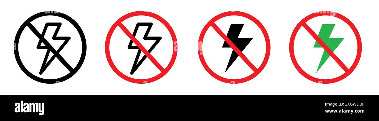 Flash off icon logo sign vector outline in black and white color Stock ...