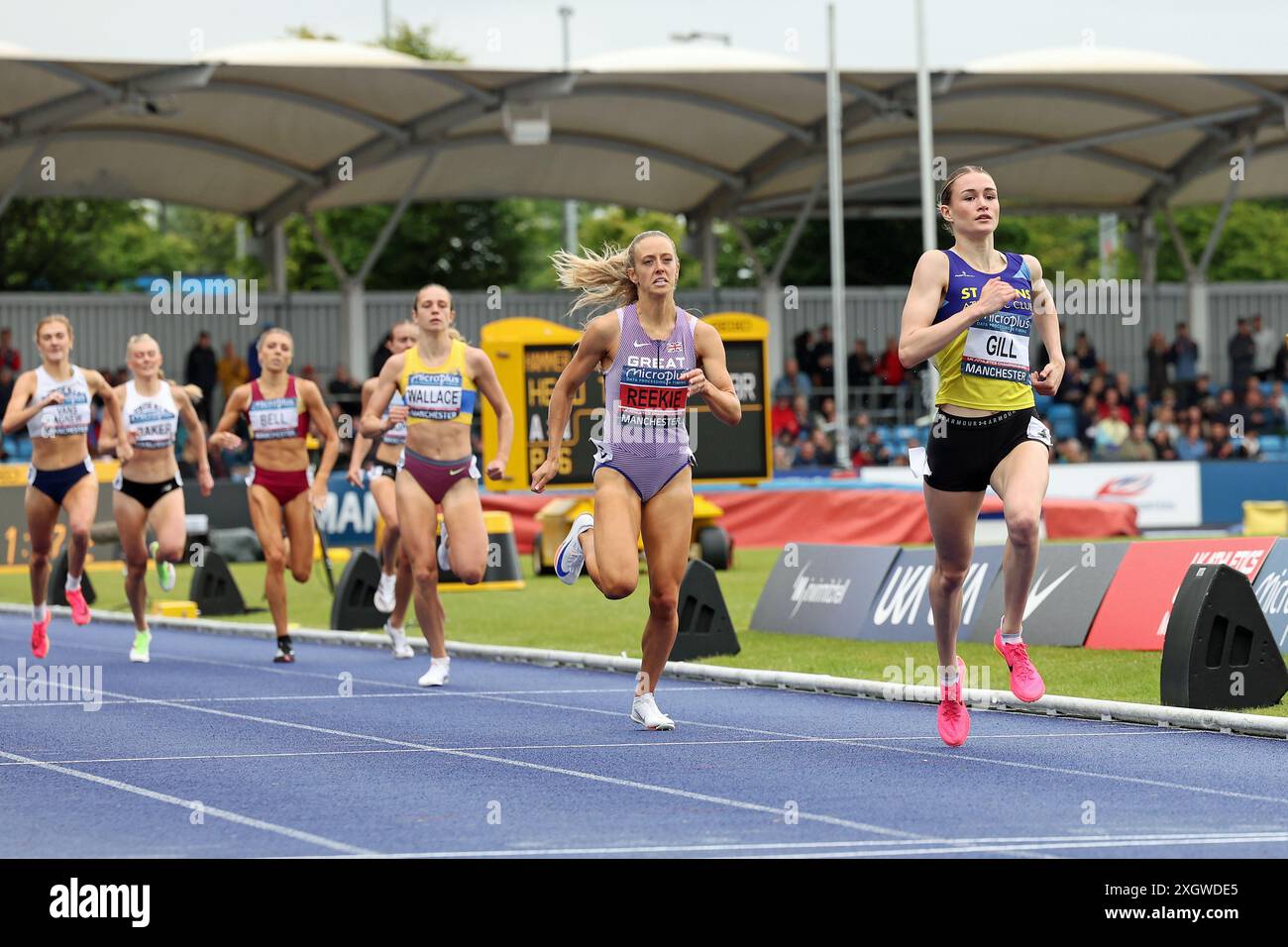 Phoebe Gill of St Albans AC winning the 800m final at the UK Athletics ...