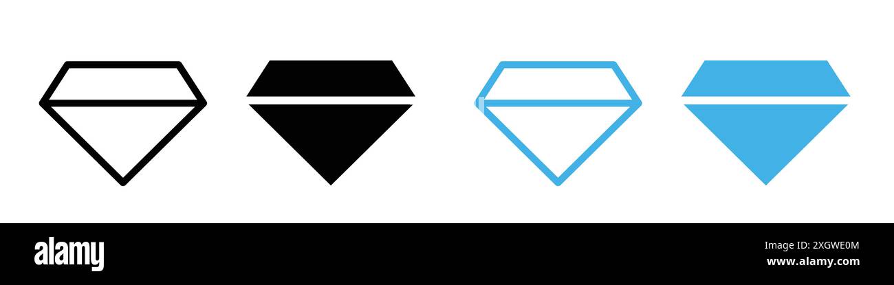 High potency icon logo sign vector outline in black and white color ...