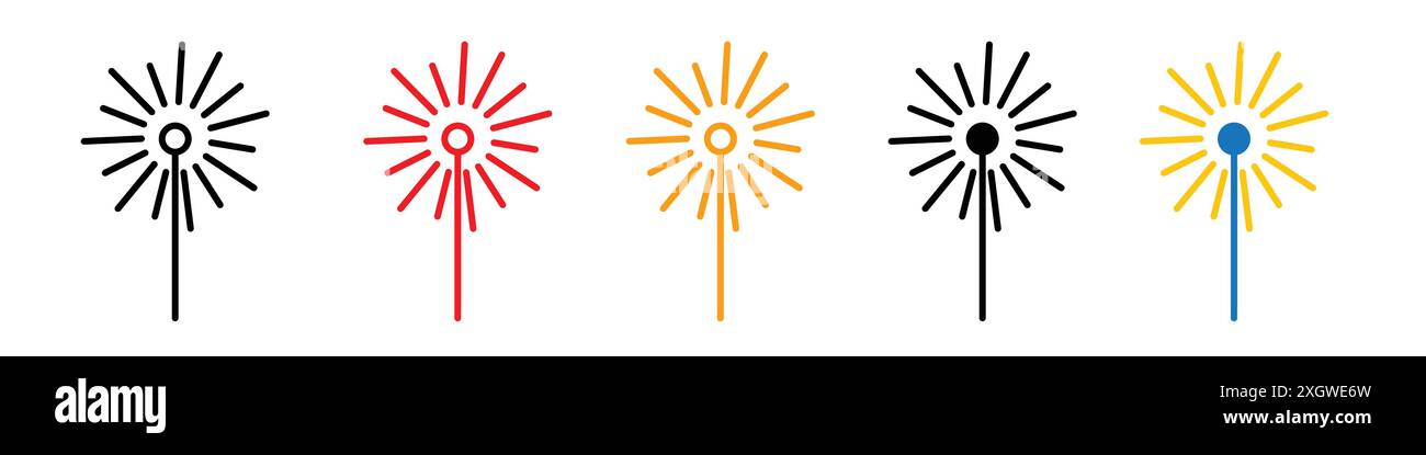 Laser beam icon logo sign vector outline in black and white color Stock ...