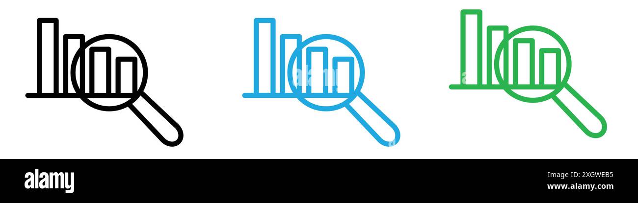 Prediction icon logo sign vector outline in black and white color Stock ...