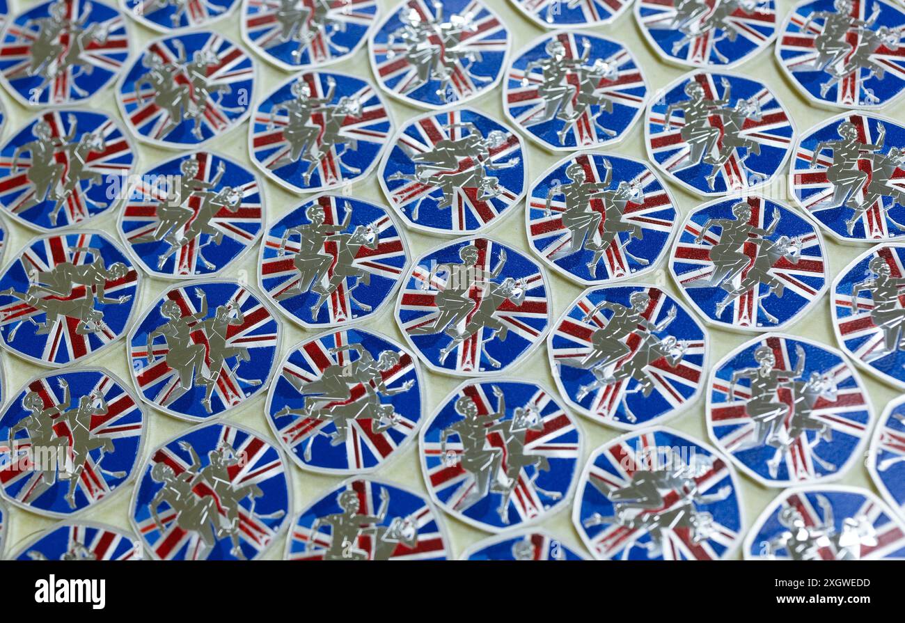 Non Exclusive: Royal Mint unveils a new 50p coin, with a design to ... Non Exclusive: Royal Mint unveils a new 50p coin, with a design to ...