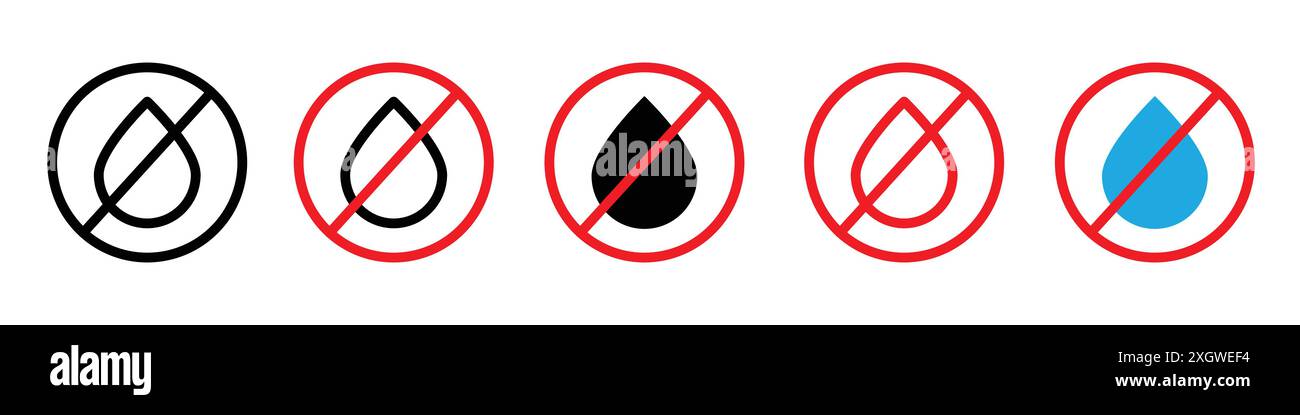 Oil free icon logo sign vector outline in black and white color Stock ...