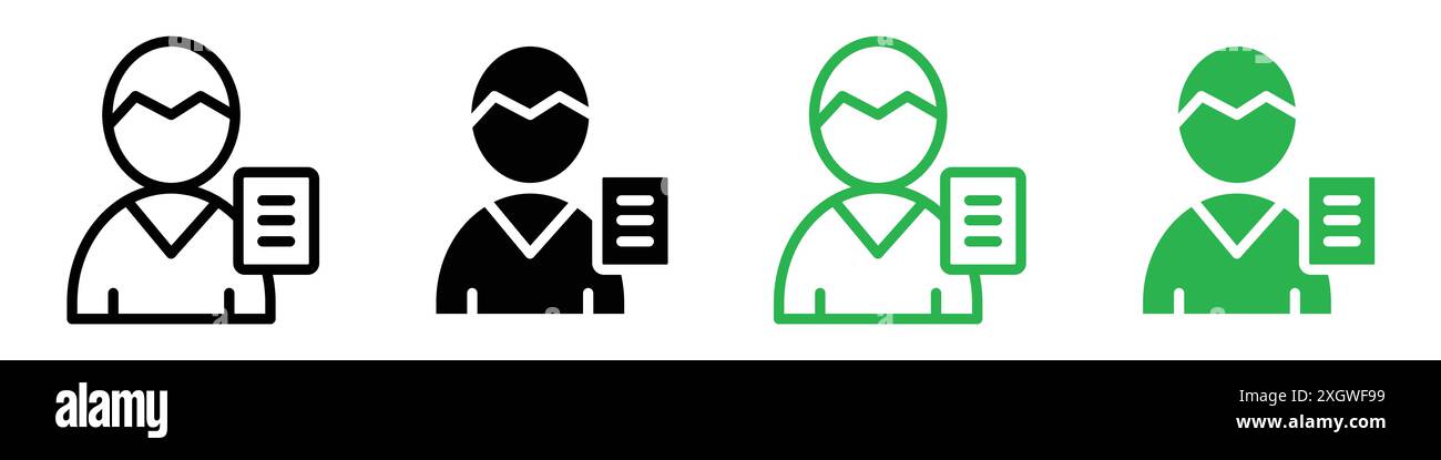 Witness icon logo sign vector outline in black and white color Stock ...