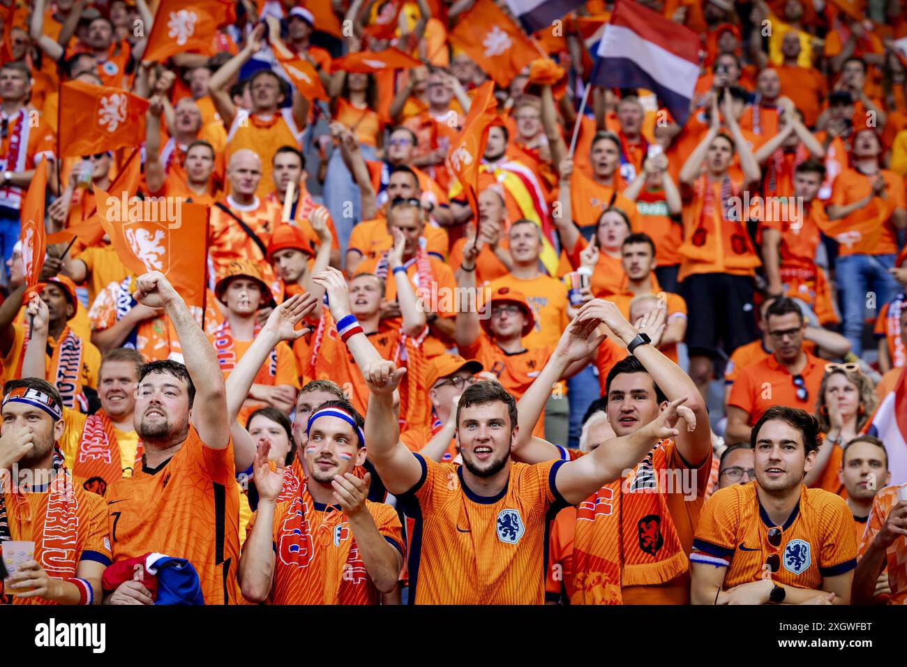DORTMUND - Fans during the UEFA EURO 2024 Semi-final match between the ...