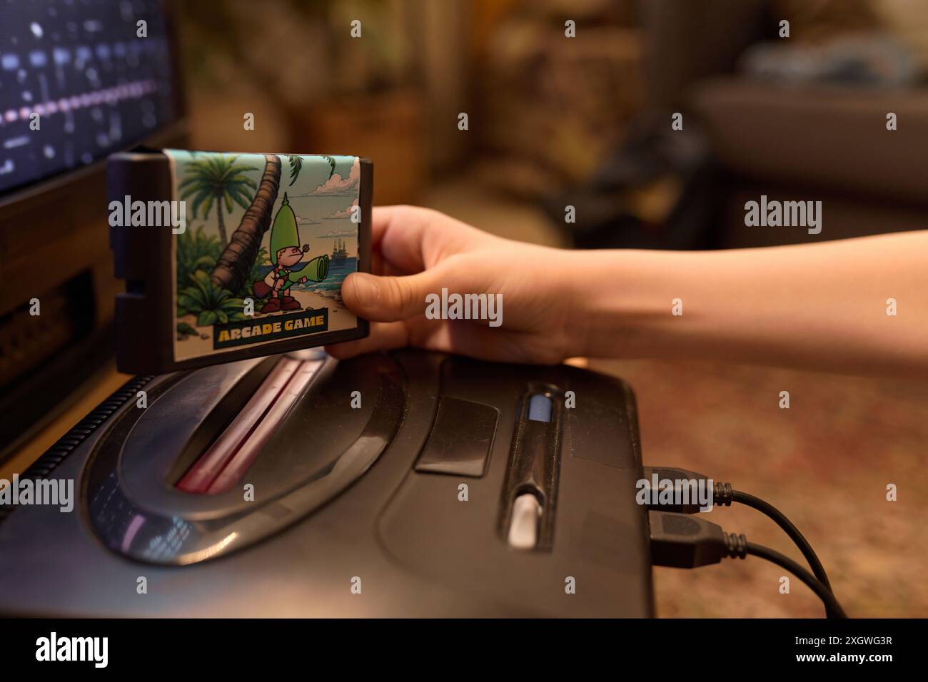 80s tv screen room hi-res stock photography and images - Alamy