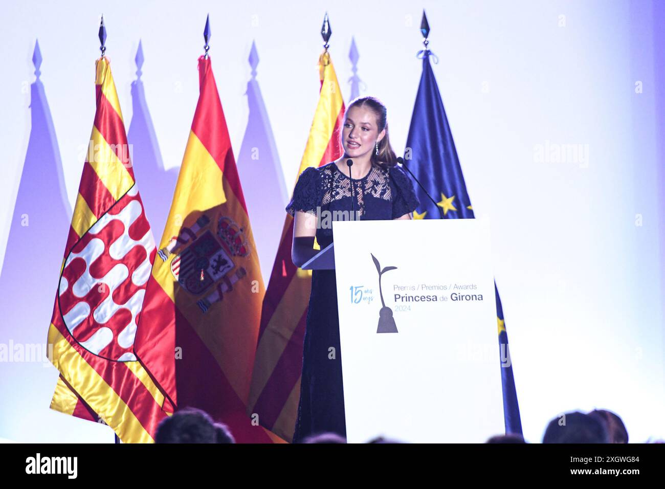 Princess Leonor speaks at the 15th Princess of Girona Foundation Awards ...