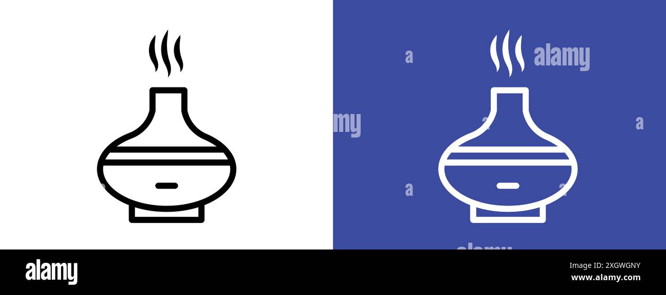 Diffuser icon logo sign vector outline in black and white color Stock ...