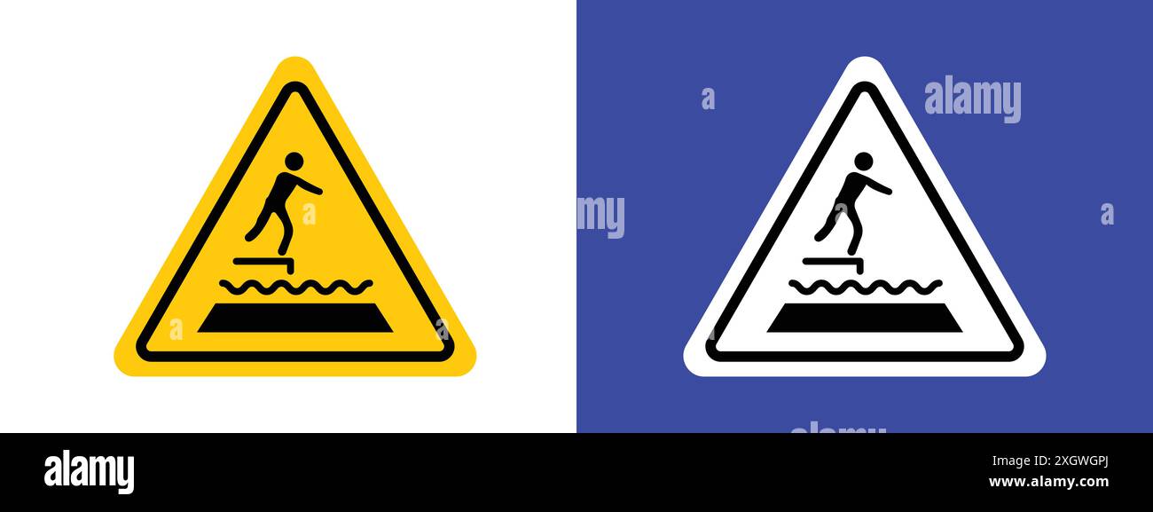 Beach safety signage Stock Vector Images - Alamy