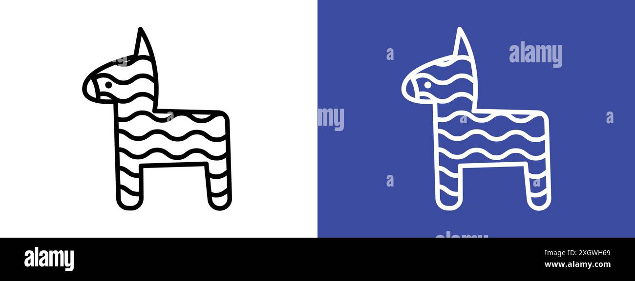 Donkey Pinata Outline