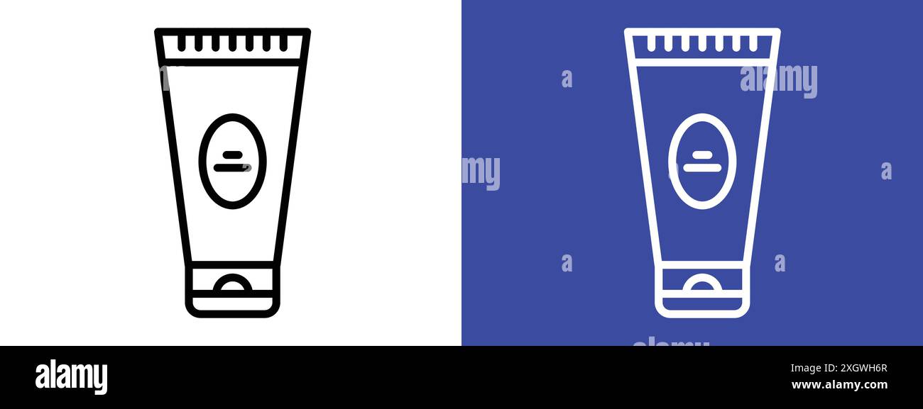 Face wash icon logo sign vector outline in black and white color Stock ...