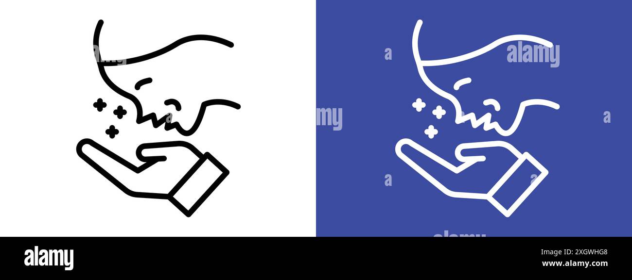 Face washing icon logo sign vector outline in black and white color ...