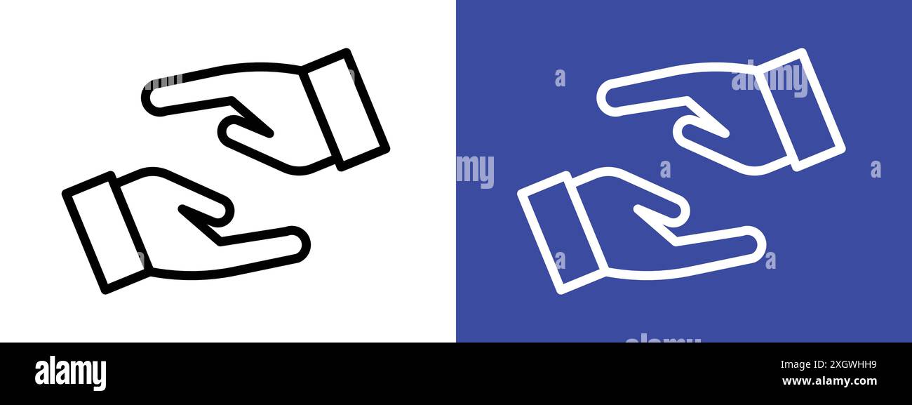 Forgiveness icon logo sign vector outline in black and white color ...