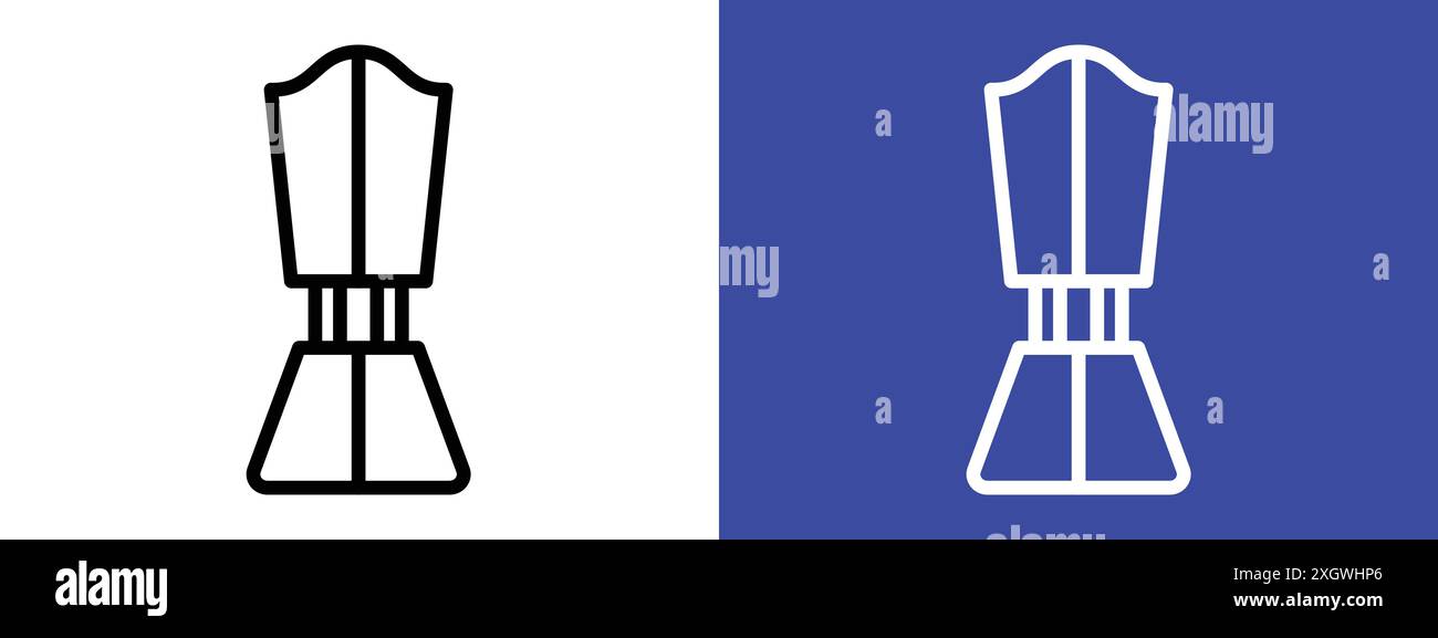 Islamic incense icon logo sign vector outline in black and white color ...