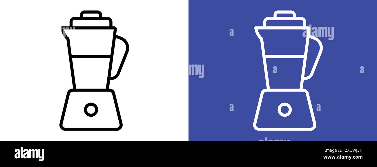 Juicer icon logo sign vector outline in black and white color Stock ...