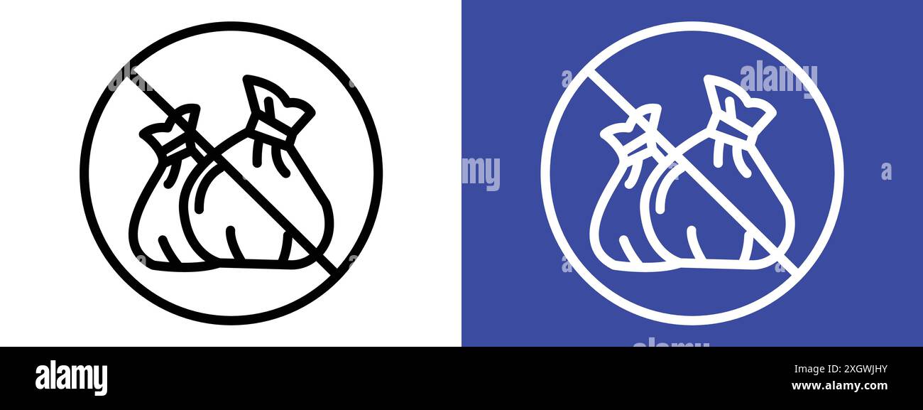 Litter danger sign Stock Vector Images - Alamy