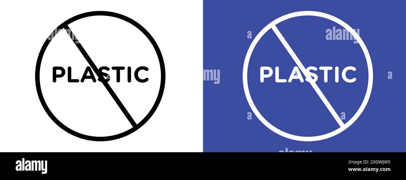 Stop plastic pollution logo hi-res stock photography and images - Alamy