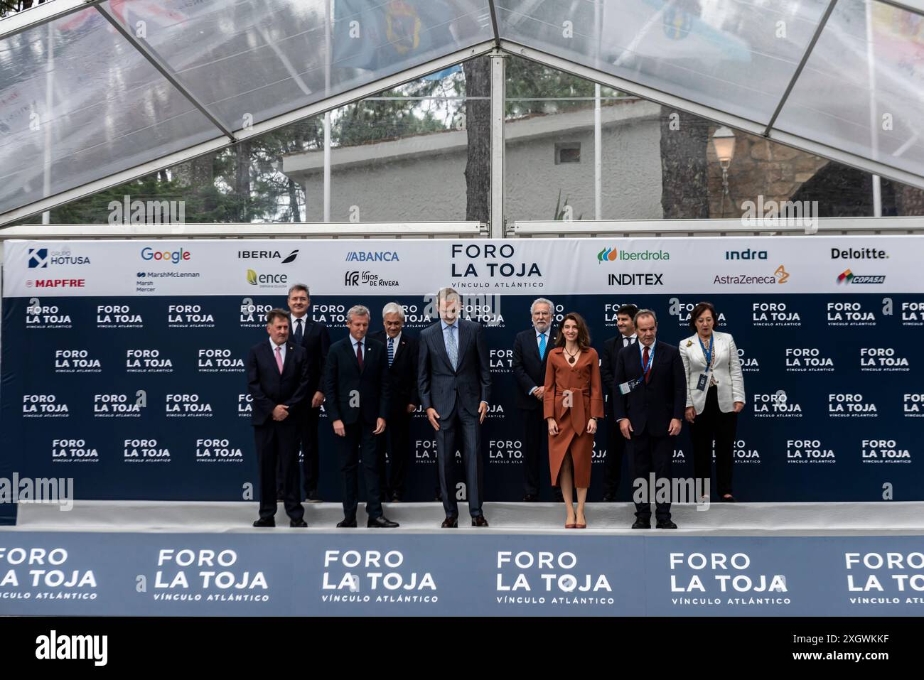 september 28th 2023. Spain's King Felipe VI poses for the photo with ...