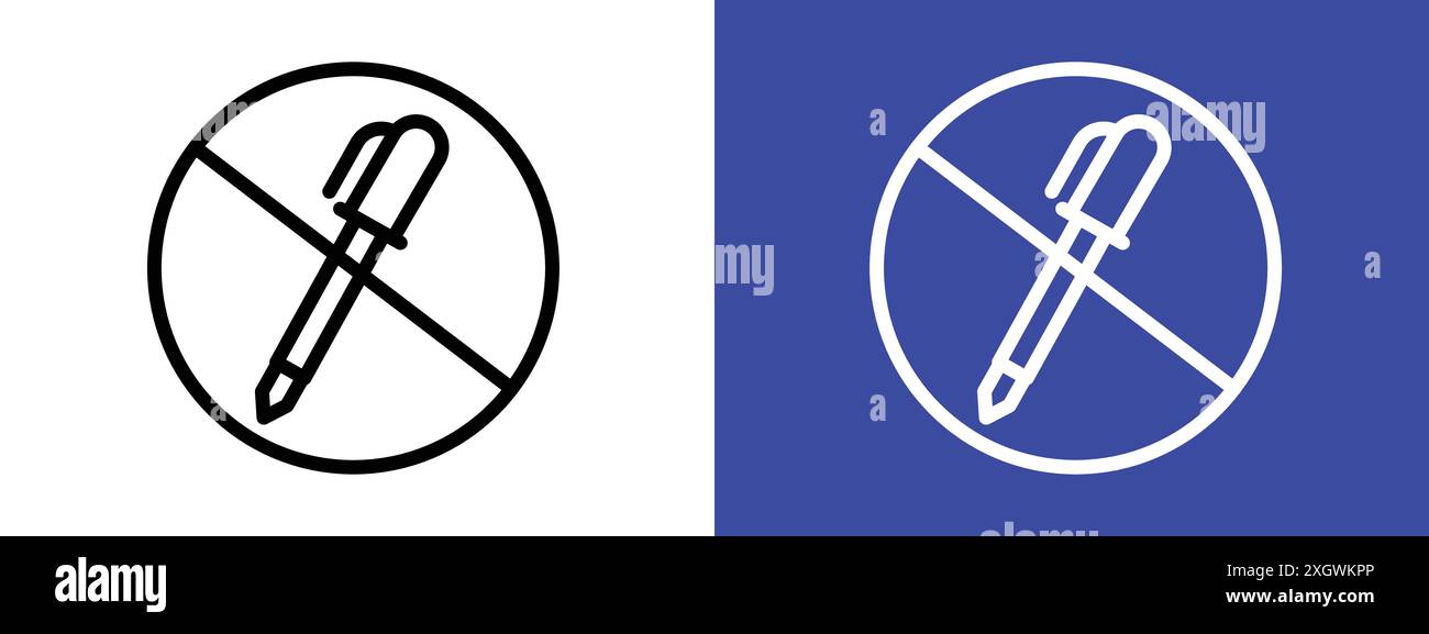 Pen and black ink with red ink stamp Stock Vector Images - Alamy