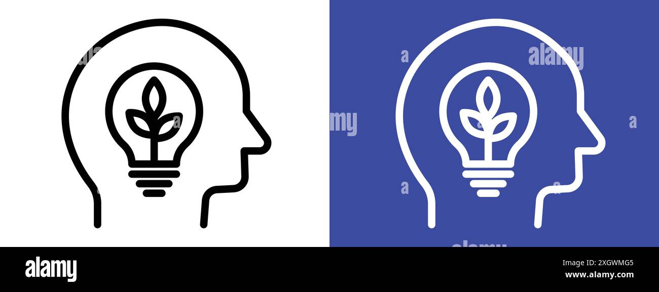 Think icon vector vectors hi-res stock photography and images - Alamy