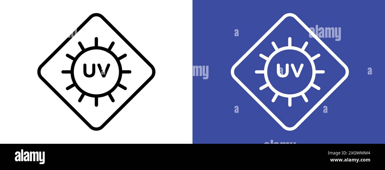 UV light do not look sign logo sign vector outline in black and white ...