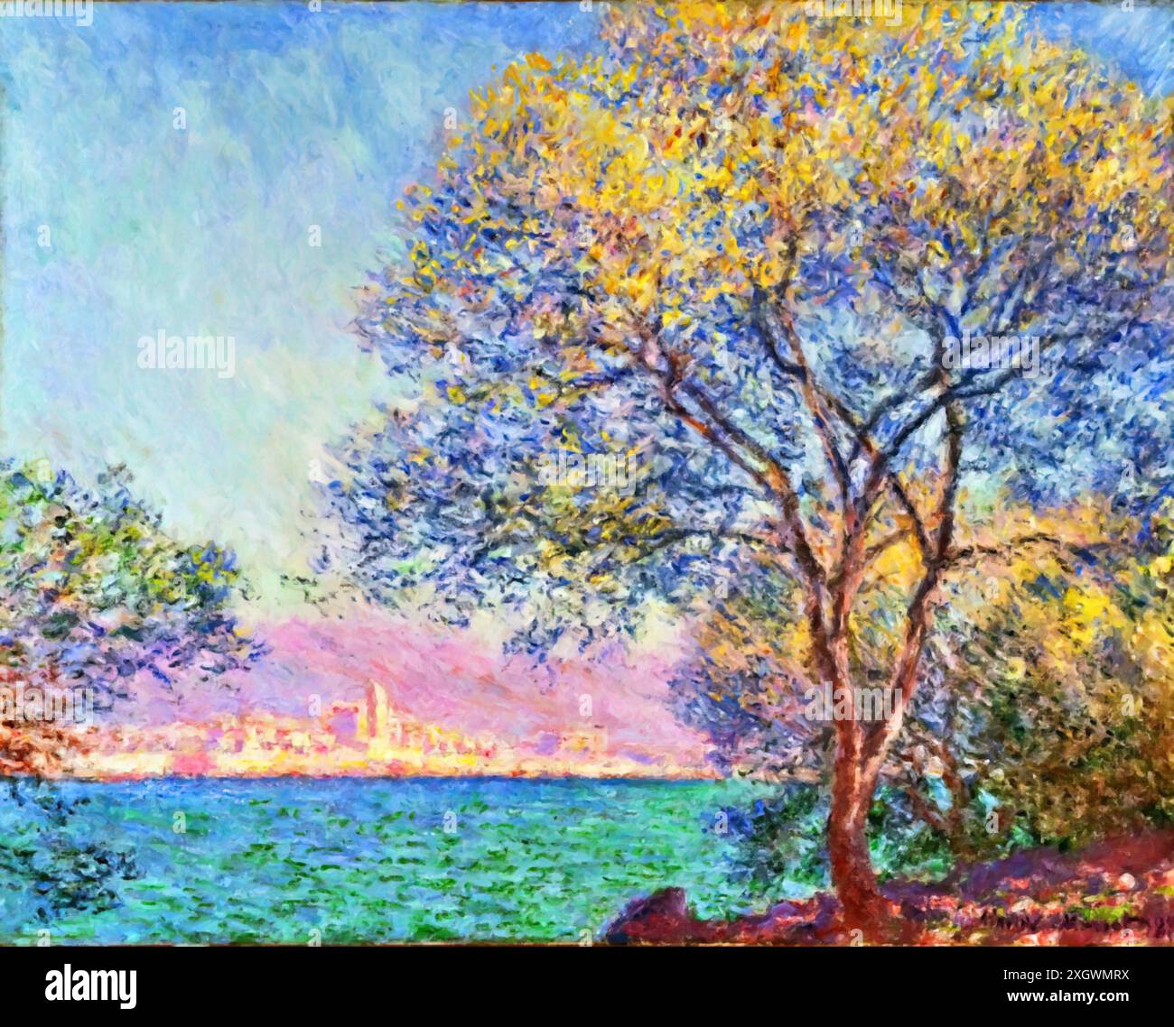 Antibes in the morning, 1888 (painting) by Artist Monet, Claude (1840 ...