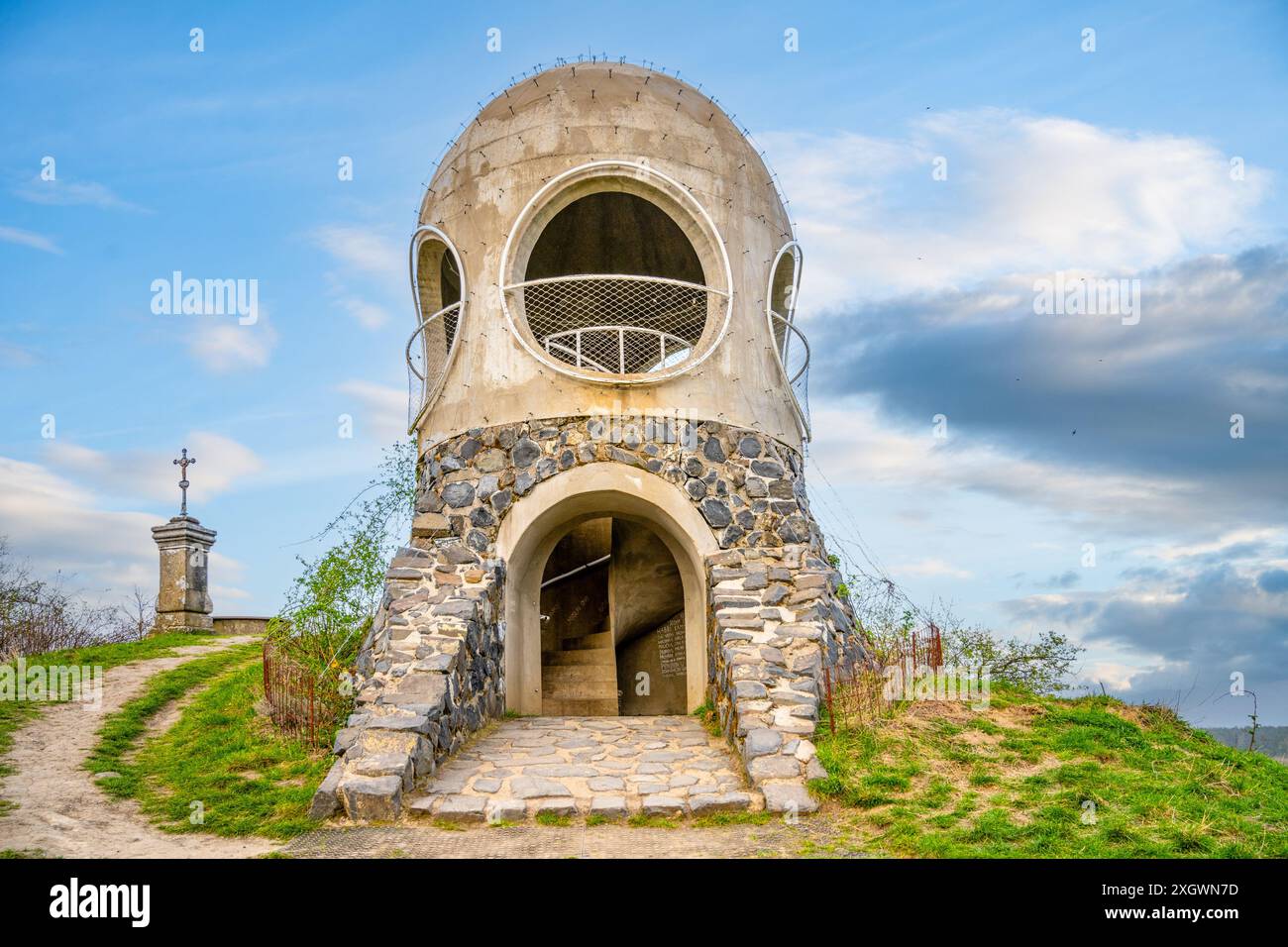The Ruzenka lookout tower is a unique architectural structure located ...