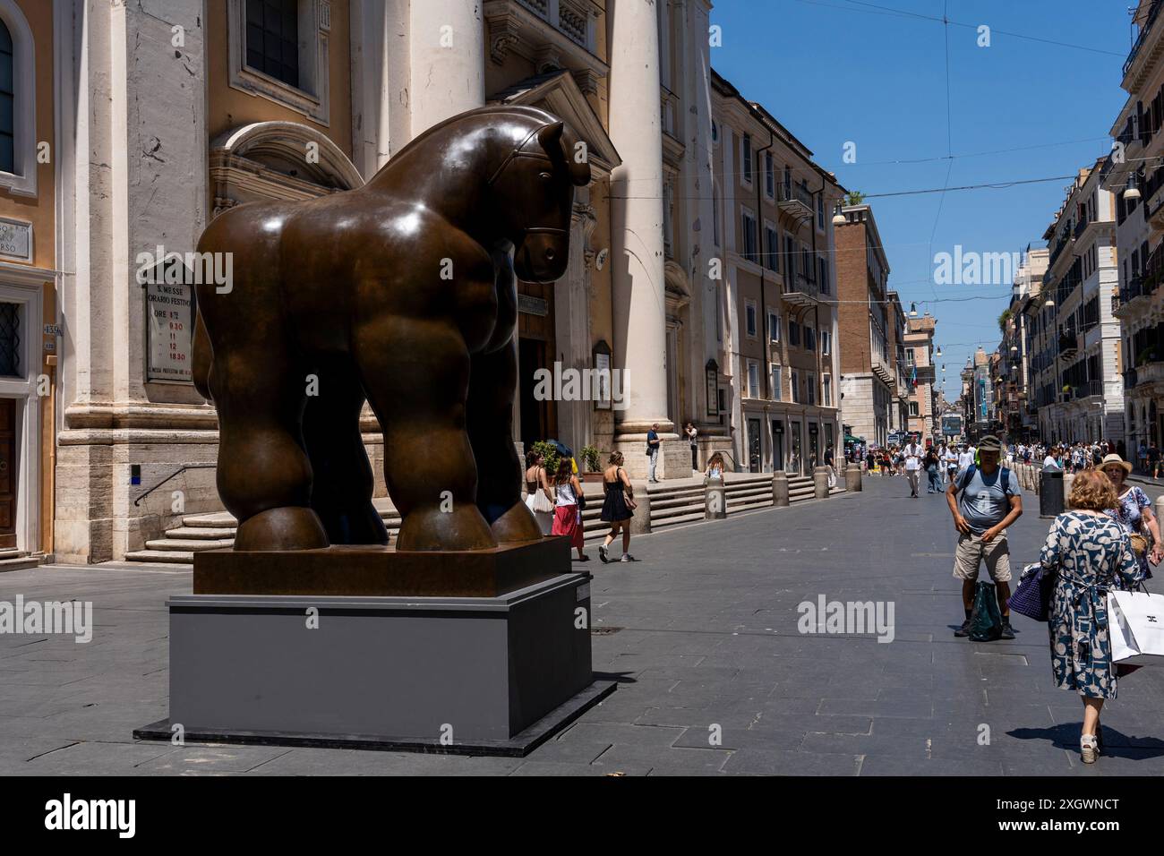 ‘Horse (with bridles)’ - part of ‘Botero a Roma’: an exhibition ...